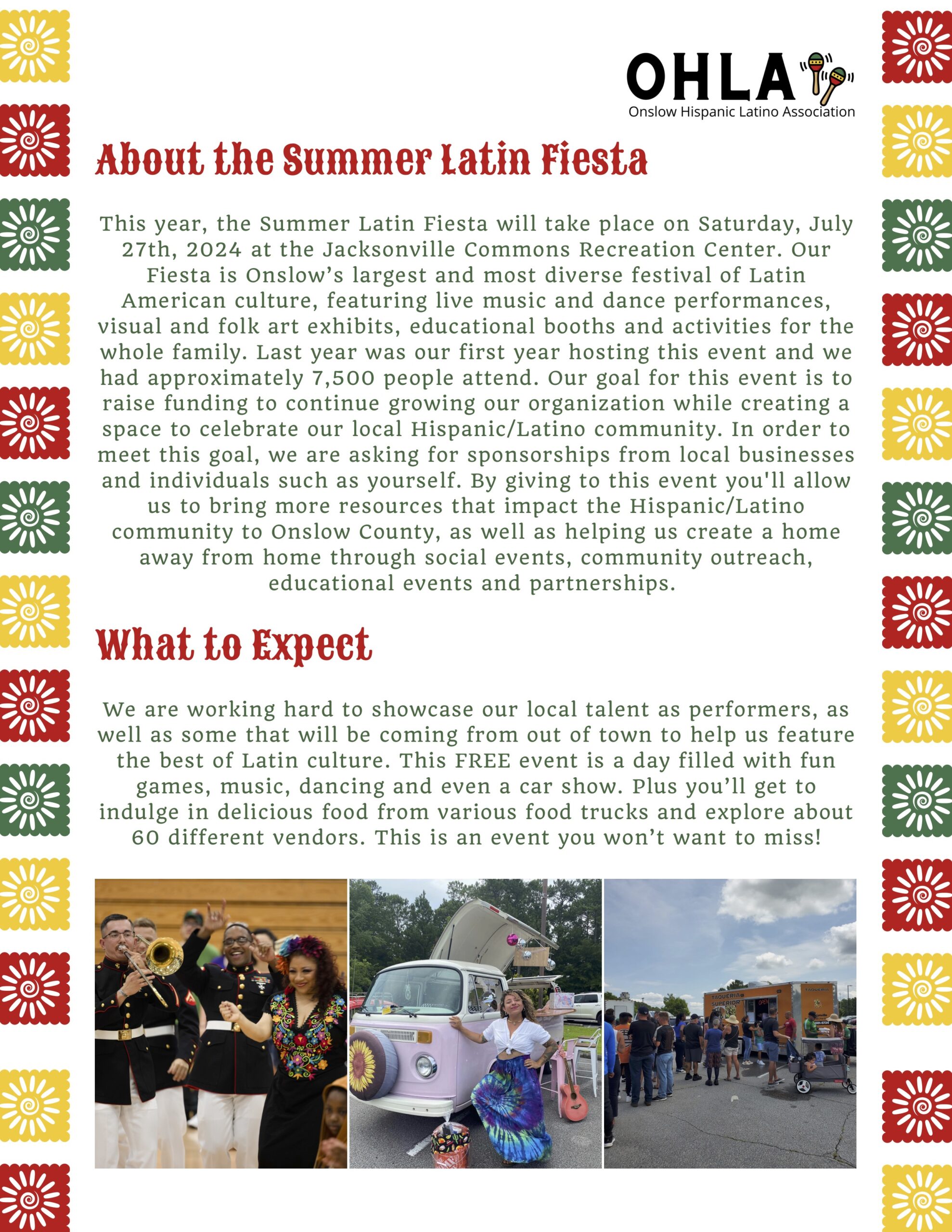 Summer Latin Fiesta 2024 | Onslow Hispanic & Latino Association
